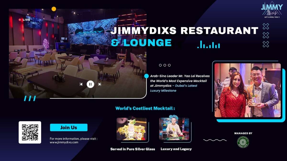 Yao Lei Receives Worlds Most Expensive Mocktail at Jimmydixs Dubai ...